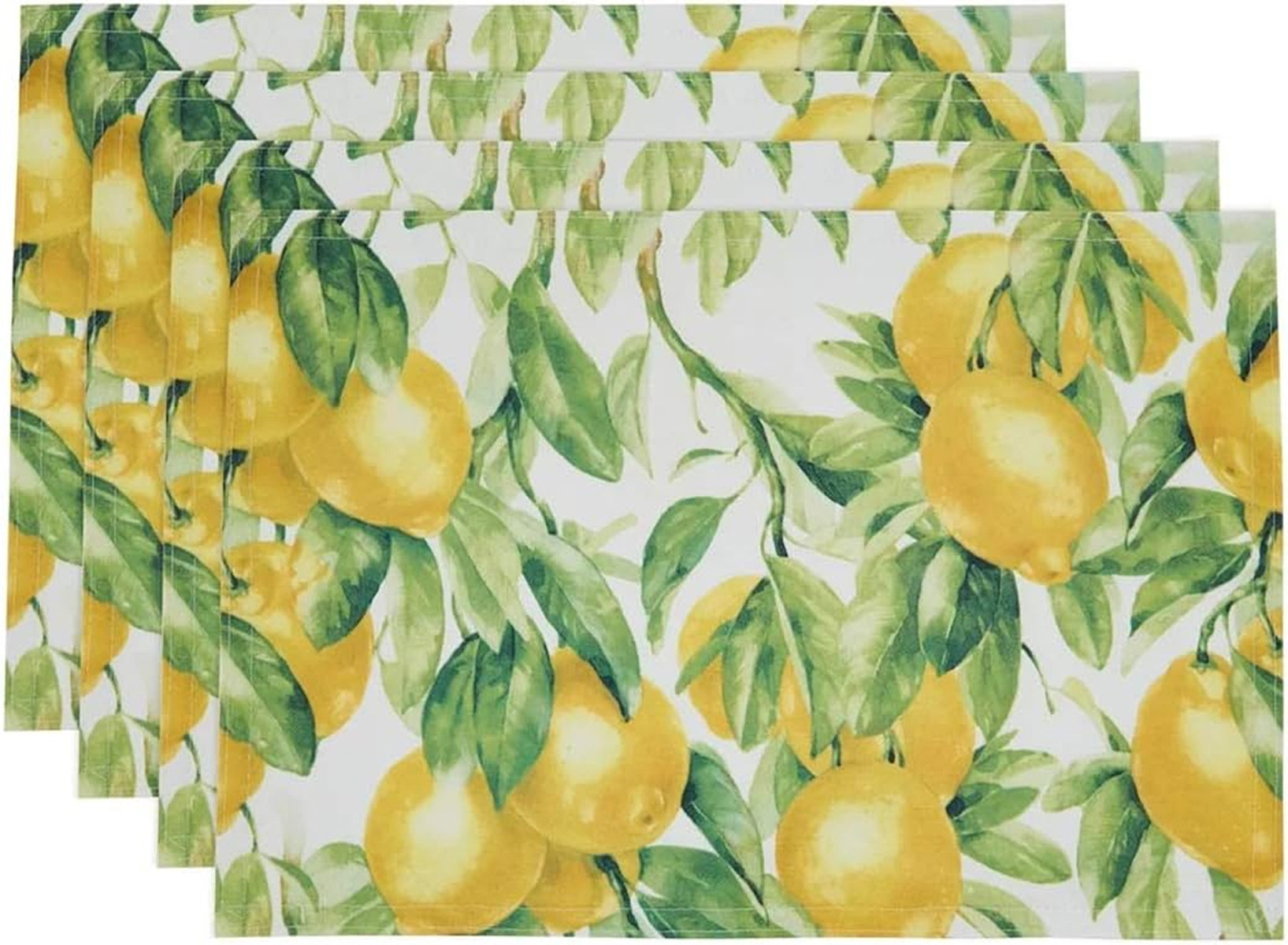 August Grove® Lemon Printed Cloth Napkins, Set Of 4 | Wayfair