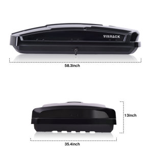 Hokku Designs Rooftop Cargo Carrier Hard Shell, Both Side Openning ...