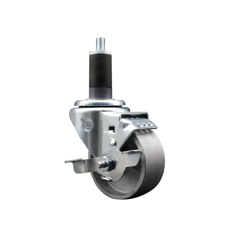 Service Caster 3 Inch Semi Steel Swivel 1-1/4 Inch Expanding Stem ...