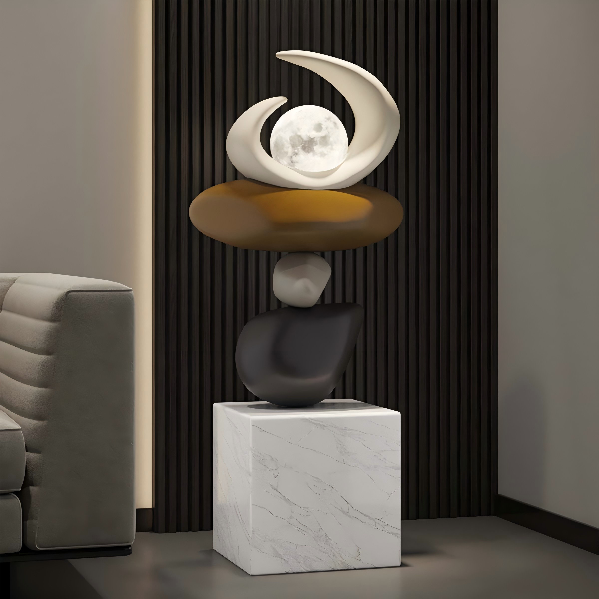 Orren Ellis 39.37"Modern Luxe Stone Ornament - Wayfair Canada