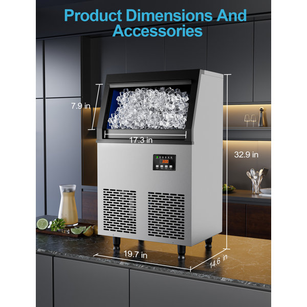 Digitale Essentials 200 Lb. Daily Production Stainless Steel Under ...