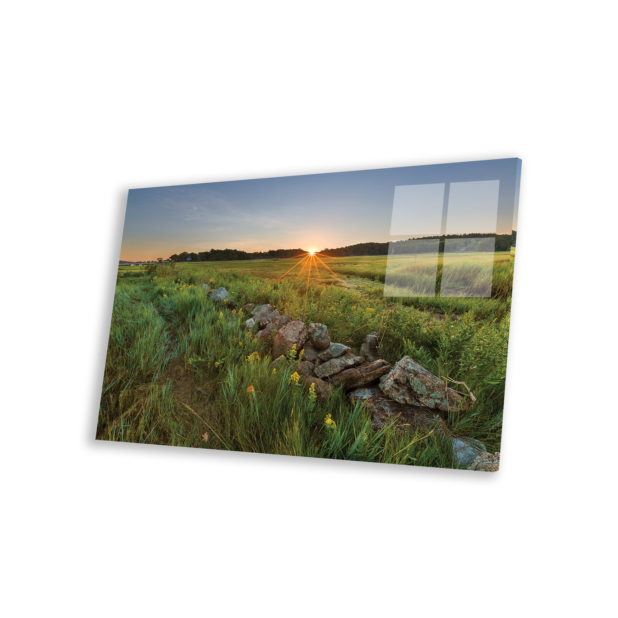 Hokku Designs Sunrise Over The Salt Marsh Over The Essex River, Essex ...