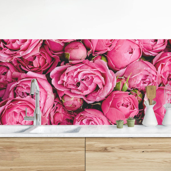 Mercer41 Hendricks 70 x 245cm PVC Tile in Pink | Wayfair.co.uk