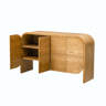 Loon Peak® Rounded Corners Buffet Cabinet with Large Storage Accent ...