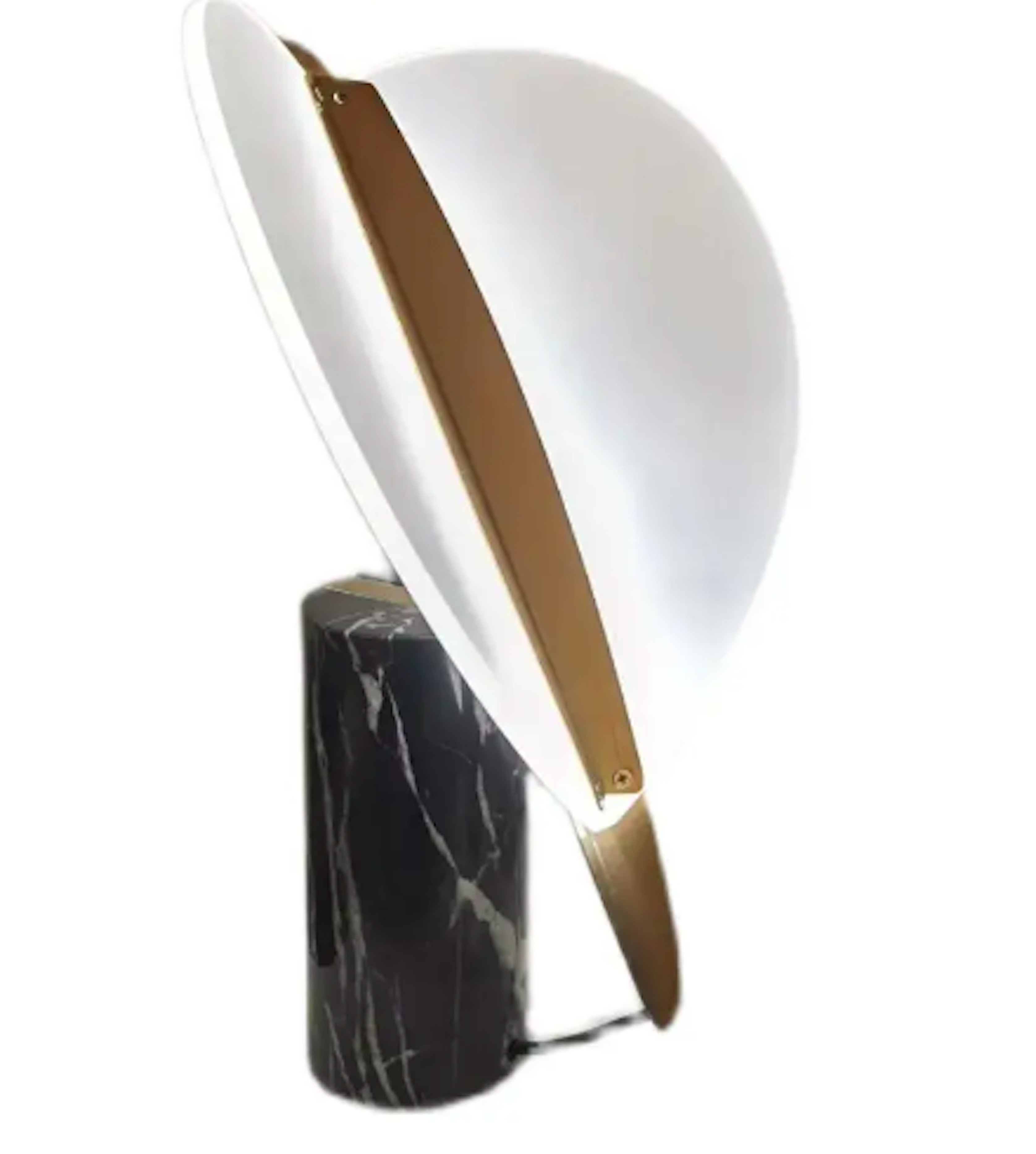 Everly Quinn Oriam Sherlock Butterfly Table Lamp With Gold And Marble ...