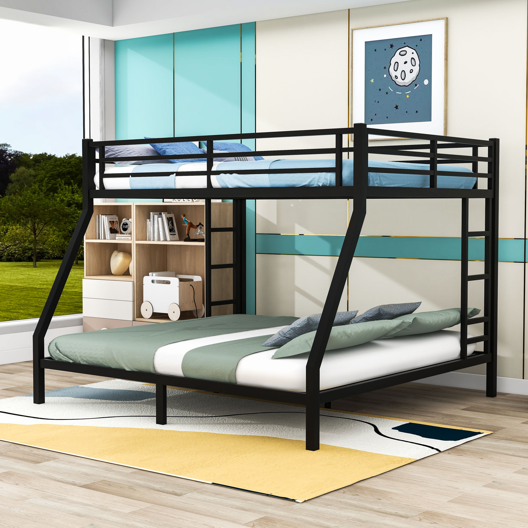 Isabelle & Max™ Metal Bunk Bed With Noise-Free Design And Dual Side ...