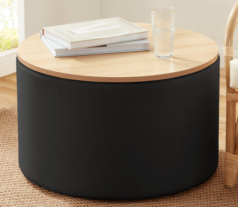 Ebern Designs Joniqua Upholstered Storage Ottoman & Reviews | Wayfair