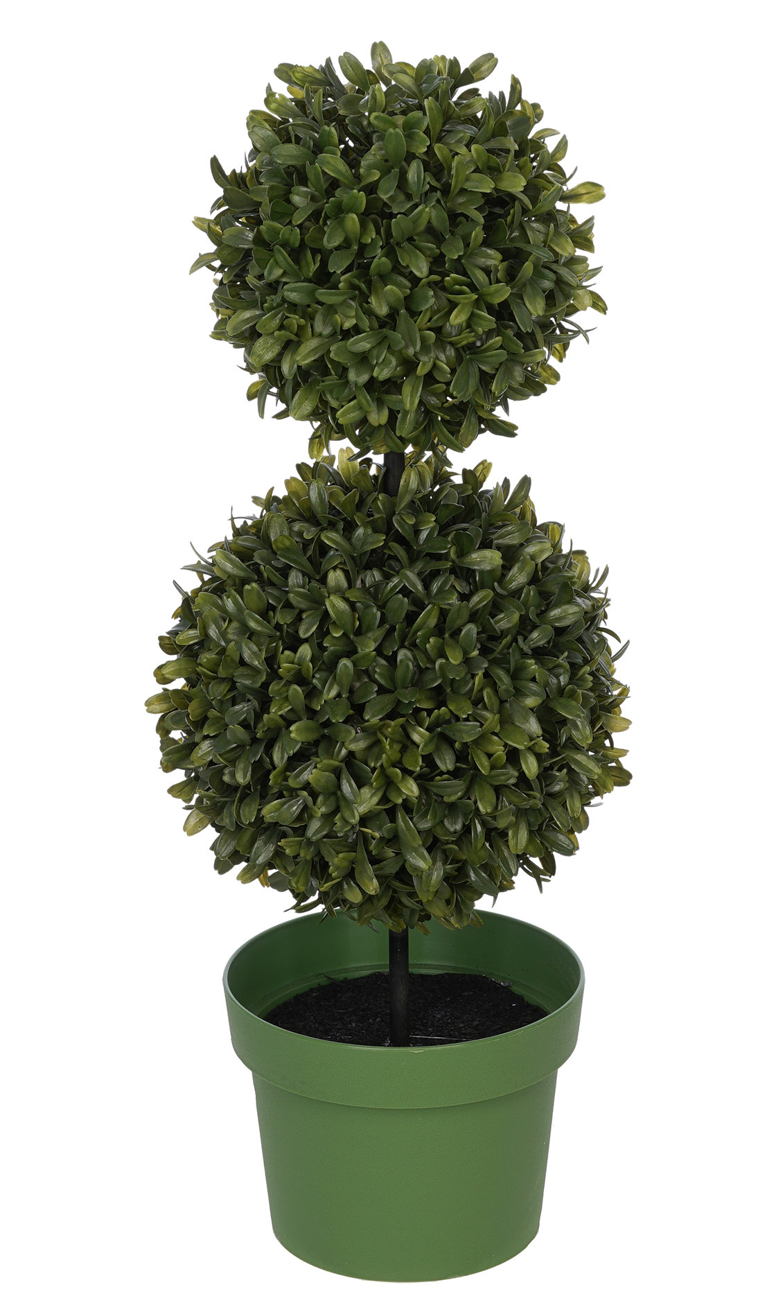 Charlton Home® Artificial Double Ball Desktop Boxwood Topiary in Pot ...