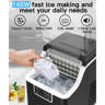 COWSAR 44 Lb. Daily Production Cubic Ice Countertop Ice Maker,Stainless ...