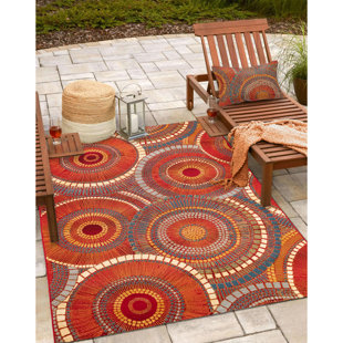 Red Outdoor Rugs | Wayfair