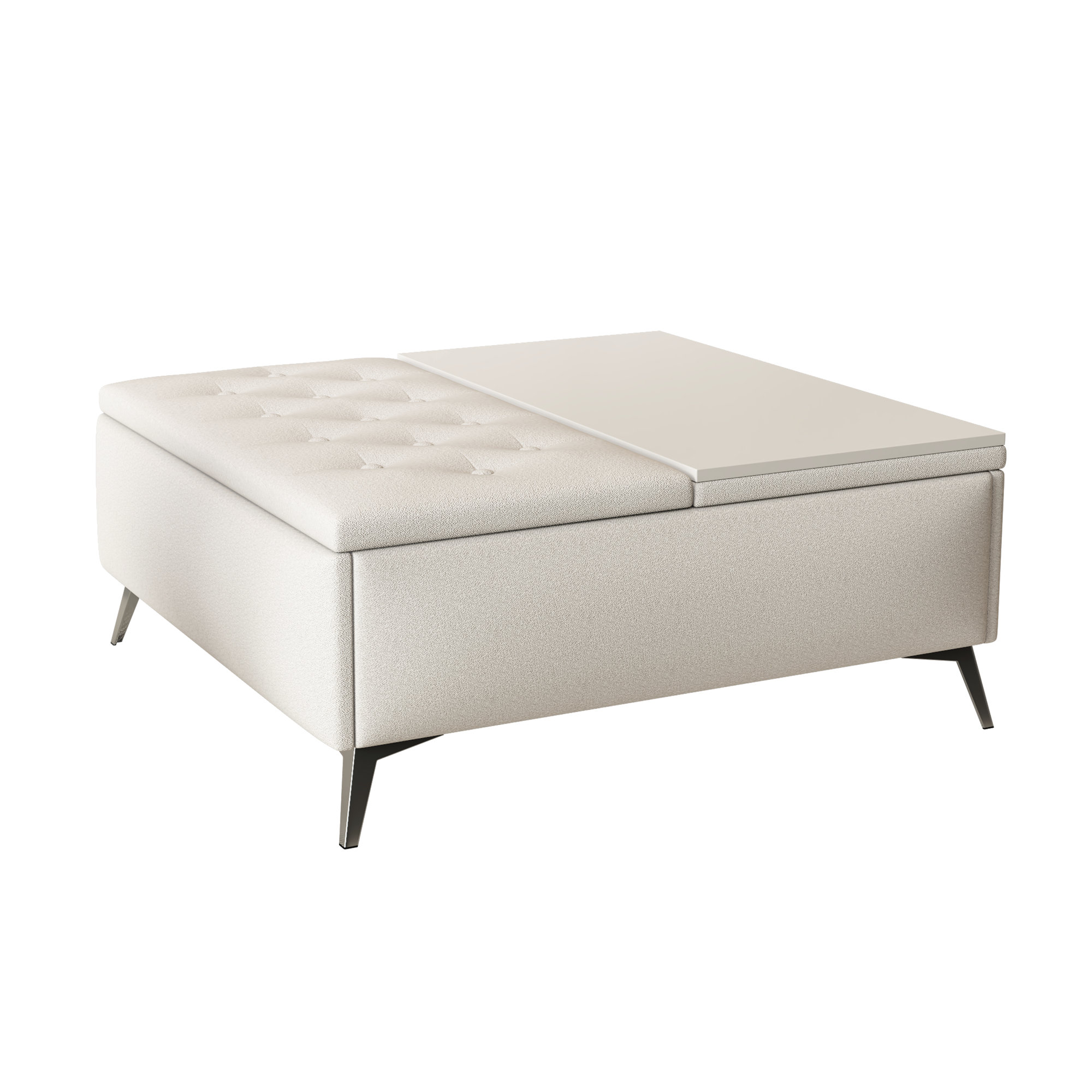 Ivy Bronx Wide Square Storage Bench Coffee Table with Lift-Top ...