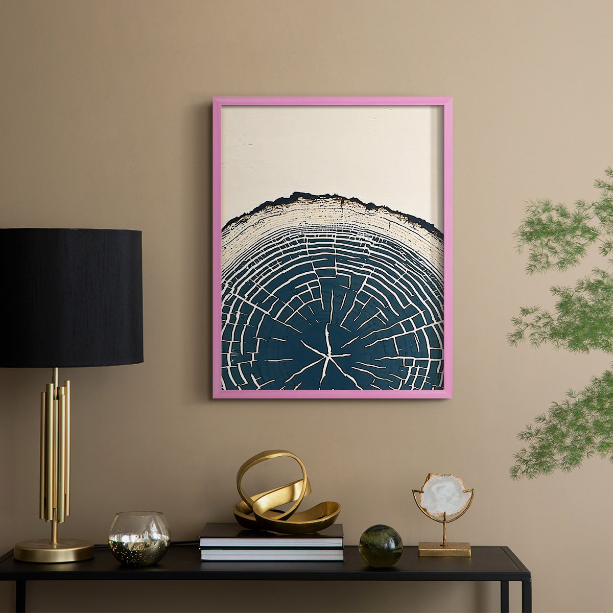 Wrought Studio™ Abstract CXL Framed Print - Ready To Hang - Made in USA ...