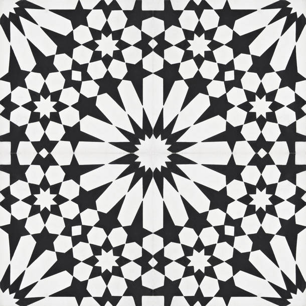 Moroccan Mosaic Tile House Agdal 8" x 8" Cement Patterned Wall & Floor ...