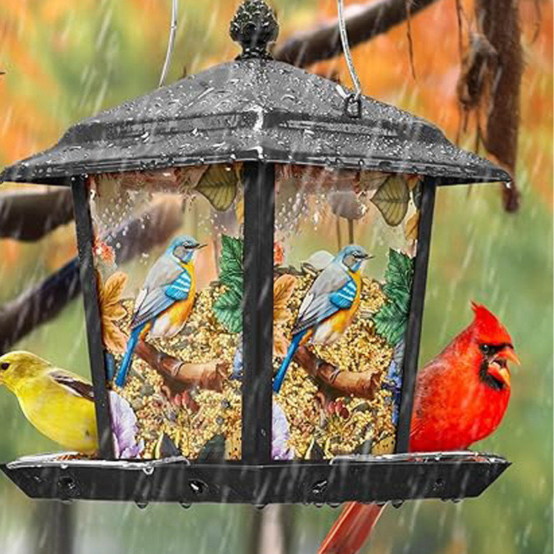 Arlmont & Co. Metal Bird Feeder for Outdoor Hanging - Durable and ...