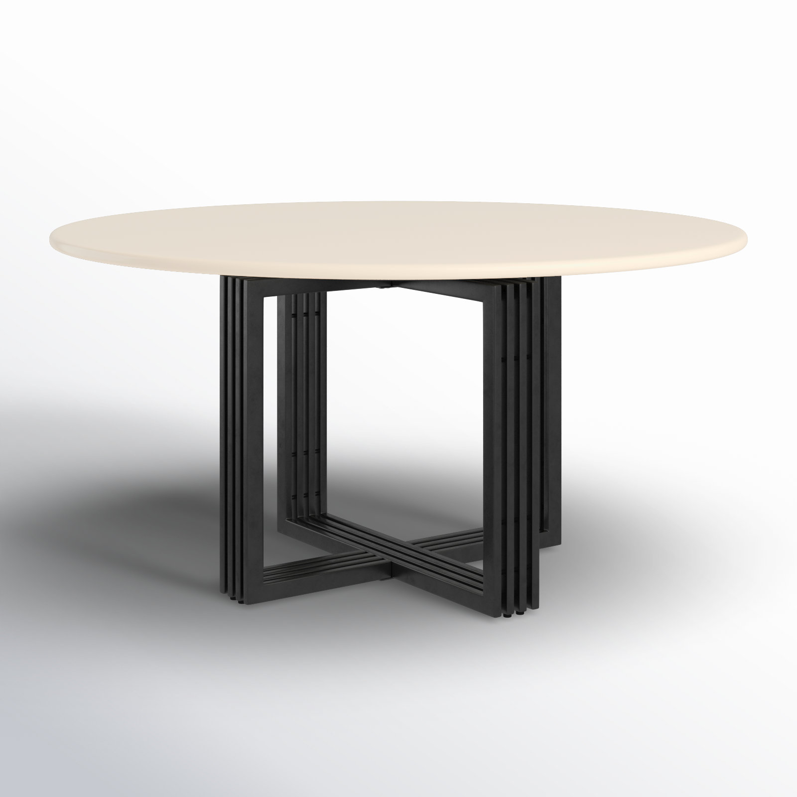 Joss & Main Lela Round Metal Base Dining Table & Reviews | Wayfair