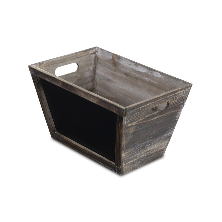 Gracie Oaks Solid Wood Basket - Wayfair Canada