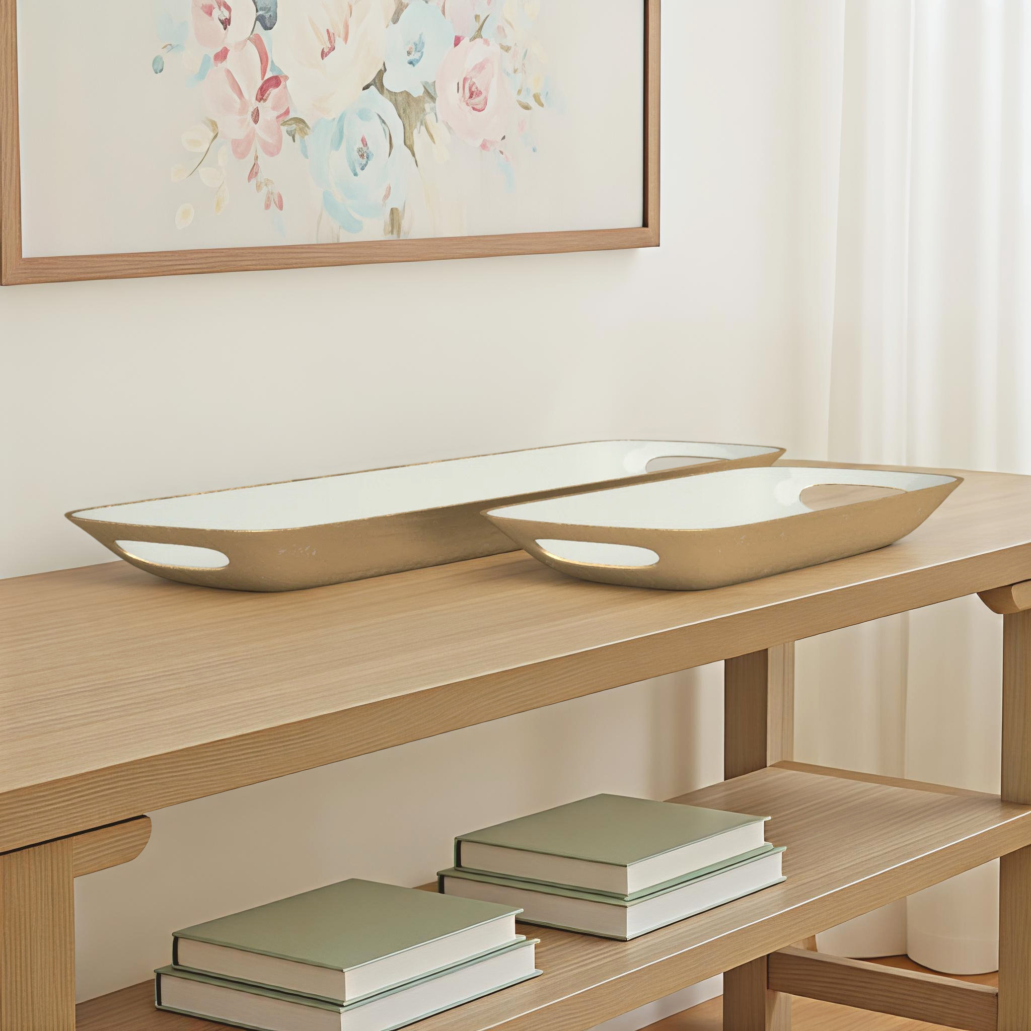 Jeffan 2 Piece Vanity Tray Set & Reviews | Wayfair