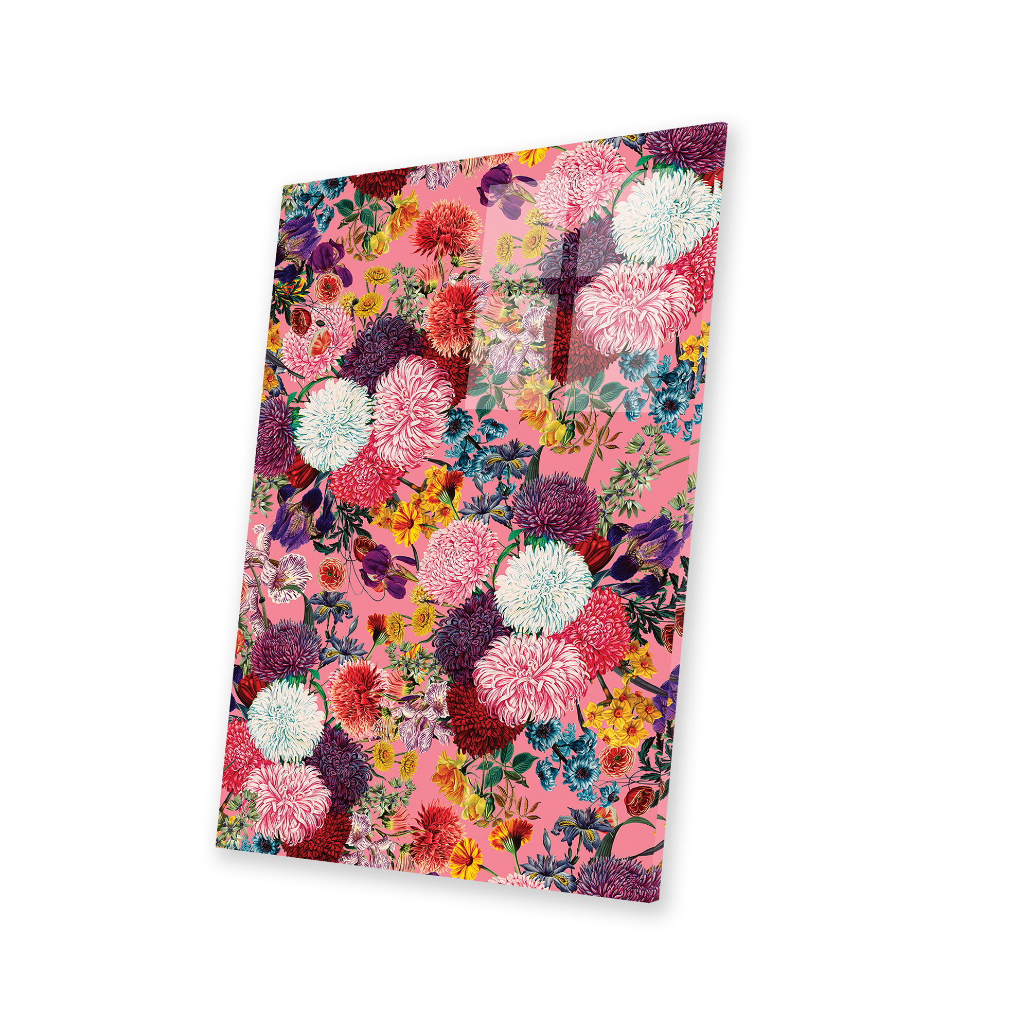 Winston Porter Floral Pink Pattern On Plastic / Acrylic by Burcu ...