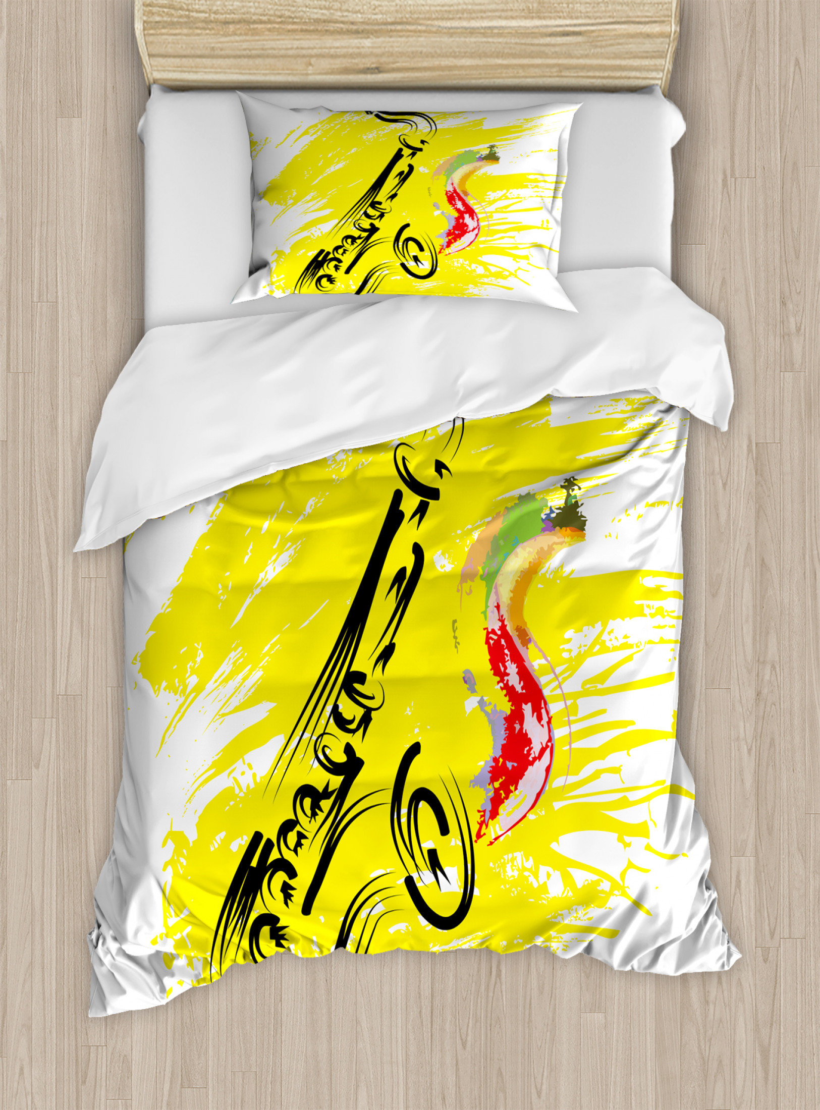 Ambesonne Jazz Music Duvet Cover Set | Wayfair