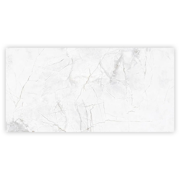 Apollo Tile Strata 24 X 48 In. Polished Bright White With Gray ...
