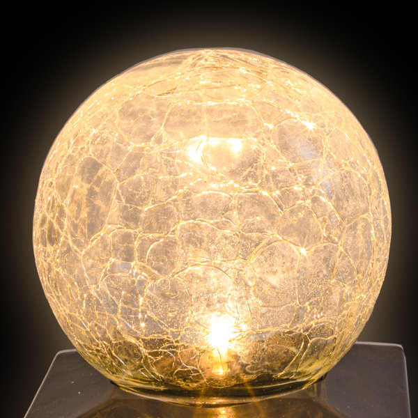 Crosslight Black Low Voltage Solar Powered Integrated LED Glass Fence ...