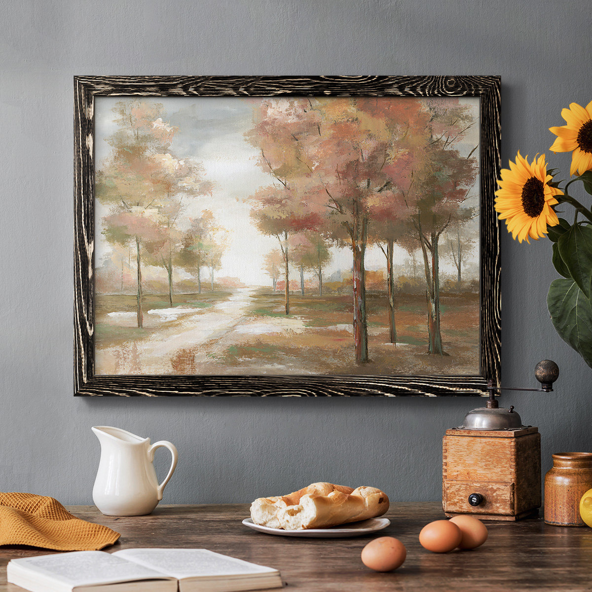 Wexford Home Pastel Park - Floater Frame Print on Canvas - Wayfair Canada