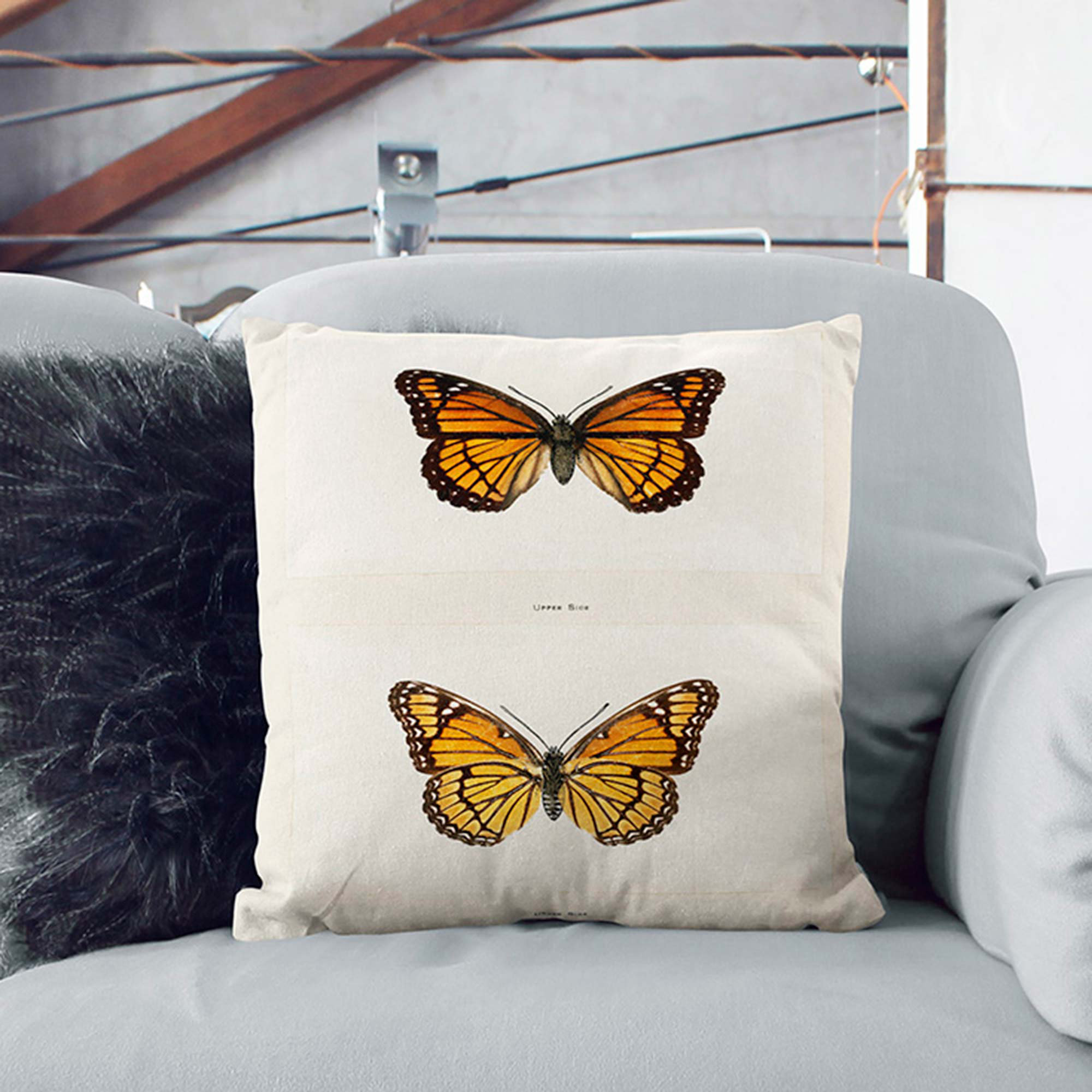 East Urban Home Viceroy Butterfly by S.F. Denton Cushion with Filling ...