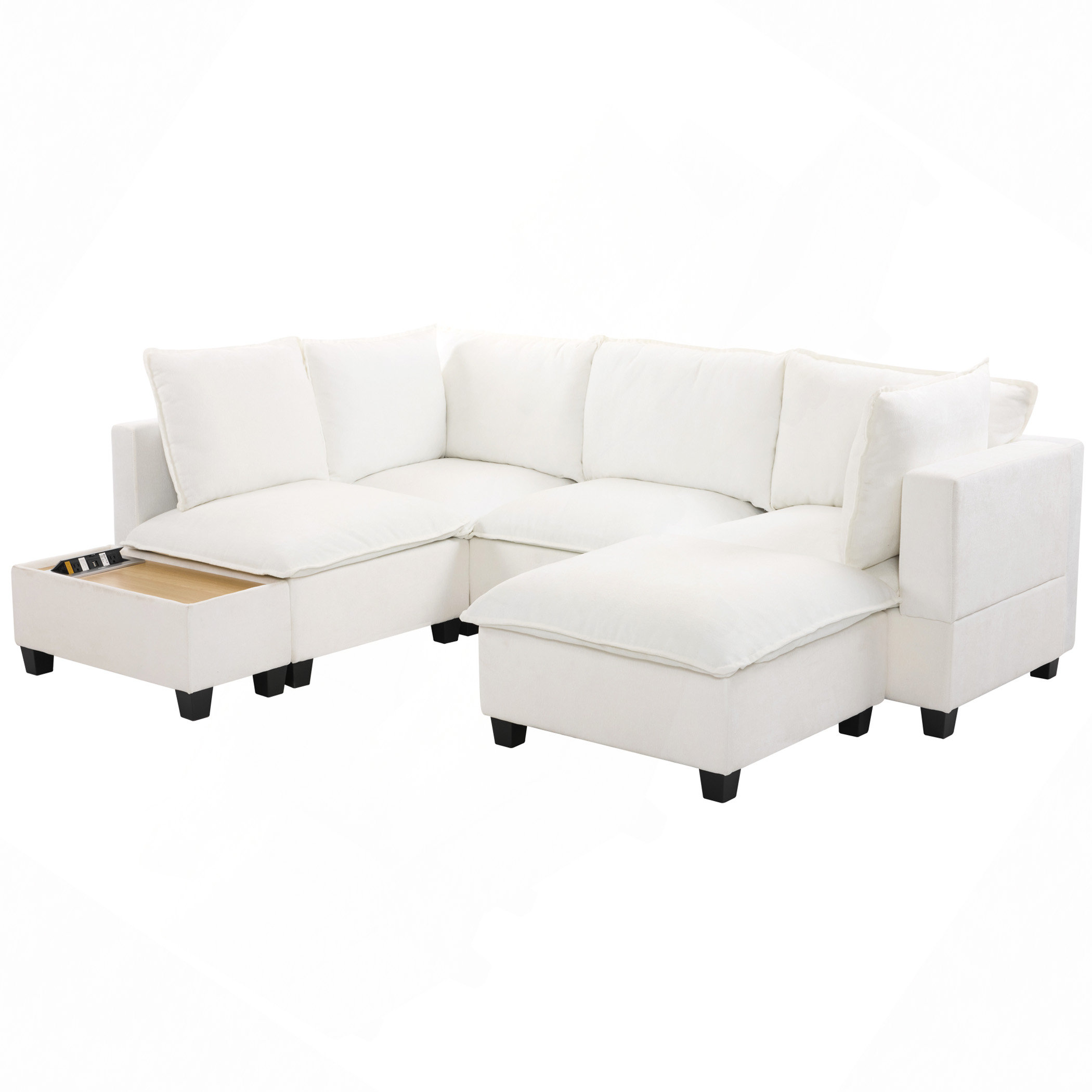 Latitude Run® Sectional Sofa, U-Shaped Modular Sectional Sofa Set ...