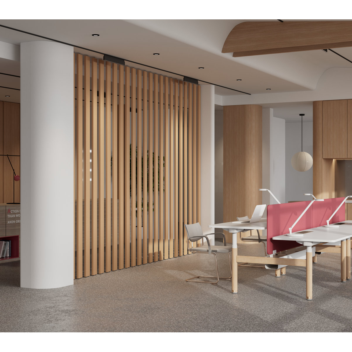 Latitude Run® 106.5” X 4.5” X 1” Rotational Wood Slat Room Divider ...