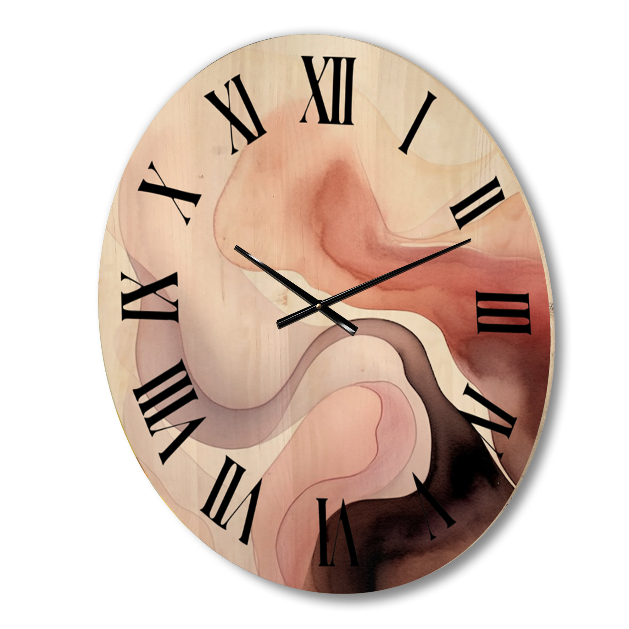 East Urban Home Distant Clouds Cinnamon Infusion Watercolor - Abstract ...