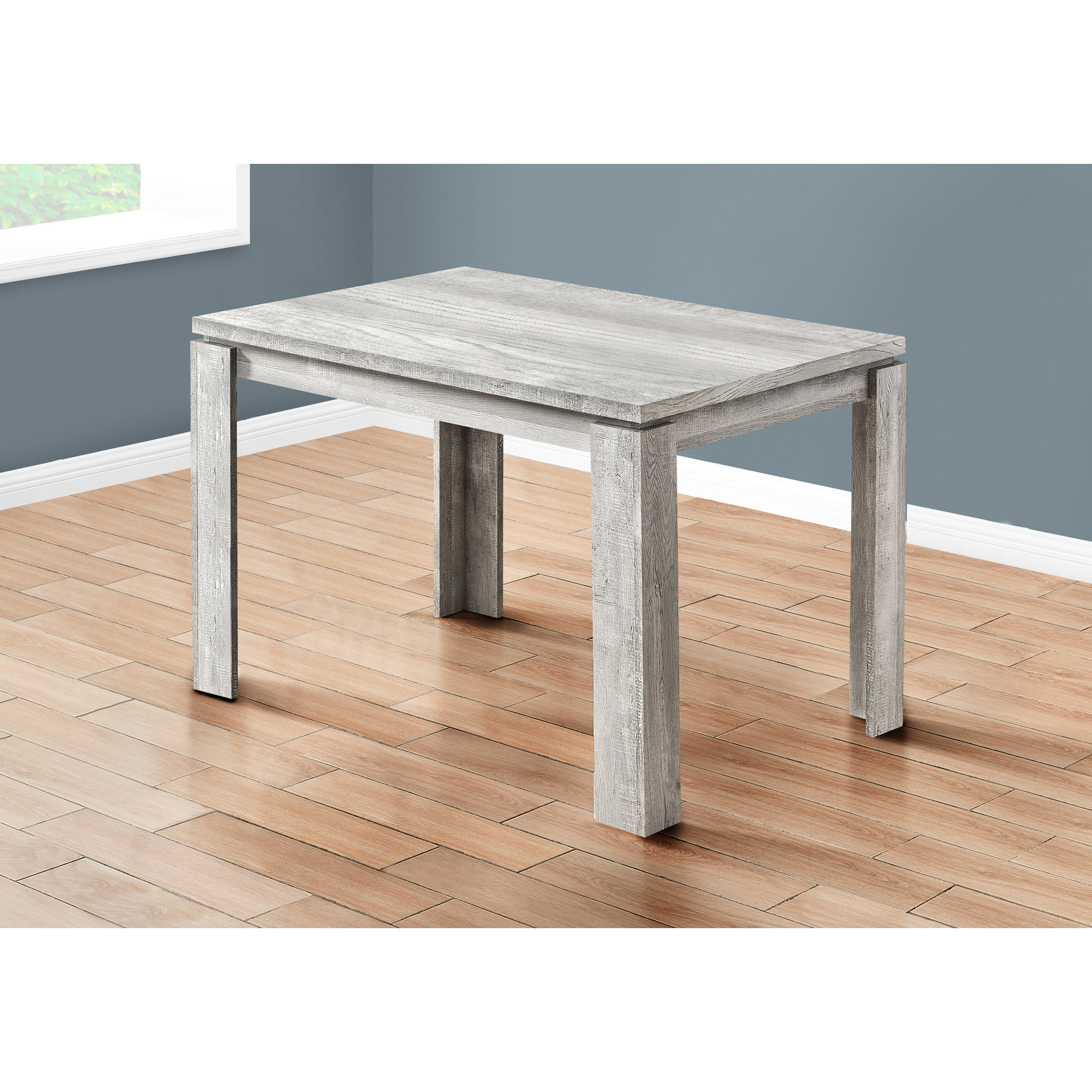 George Oliver Contemporary 48" Rectangular Dining Table, Grey Finish ...