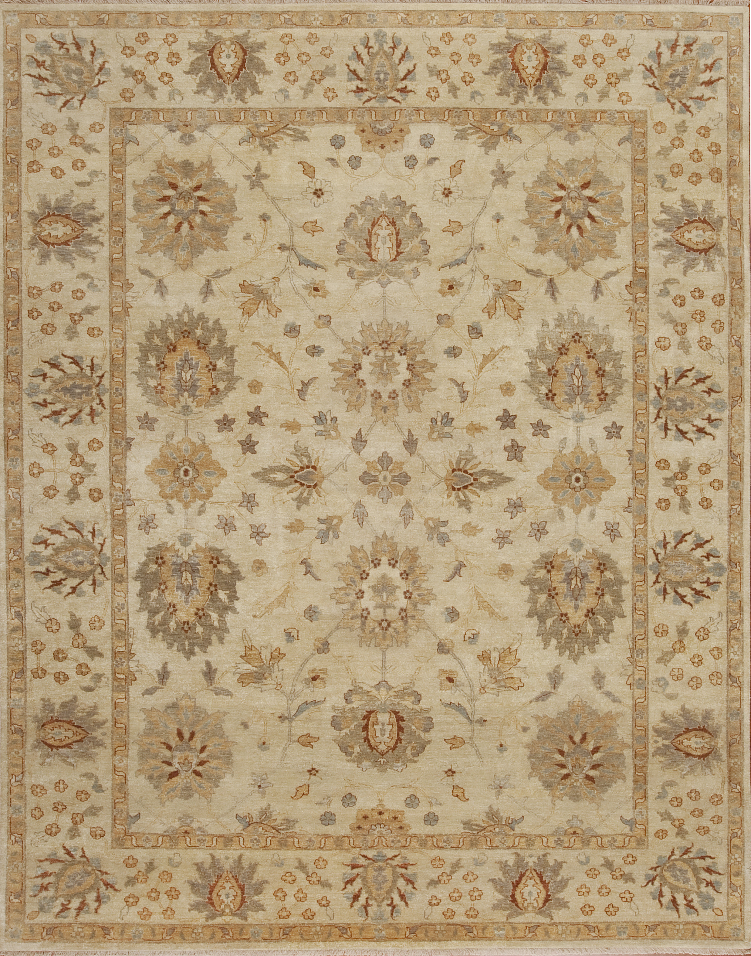 Samad Rugs Notting Hill Oriental Hand-Knotted Wool Beige/Brown Area Rug ...