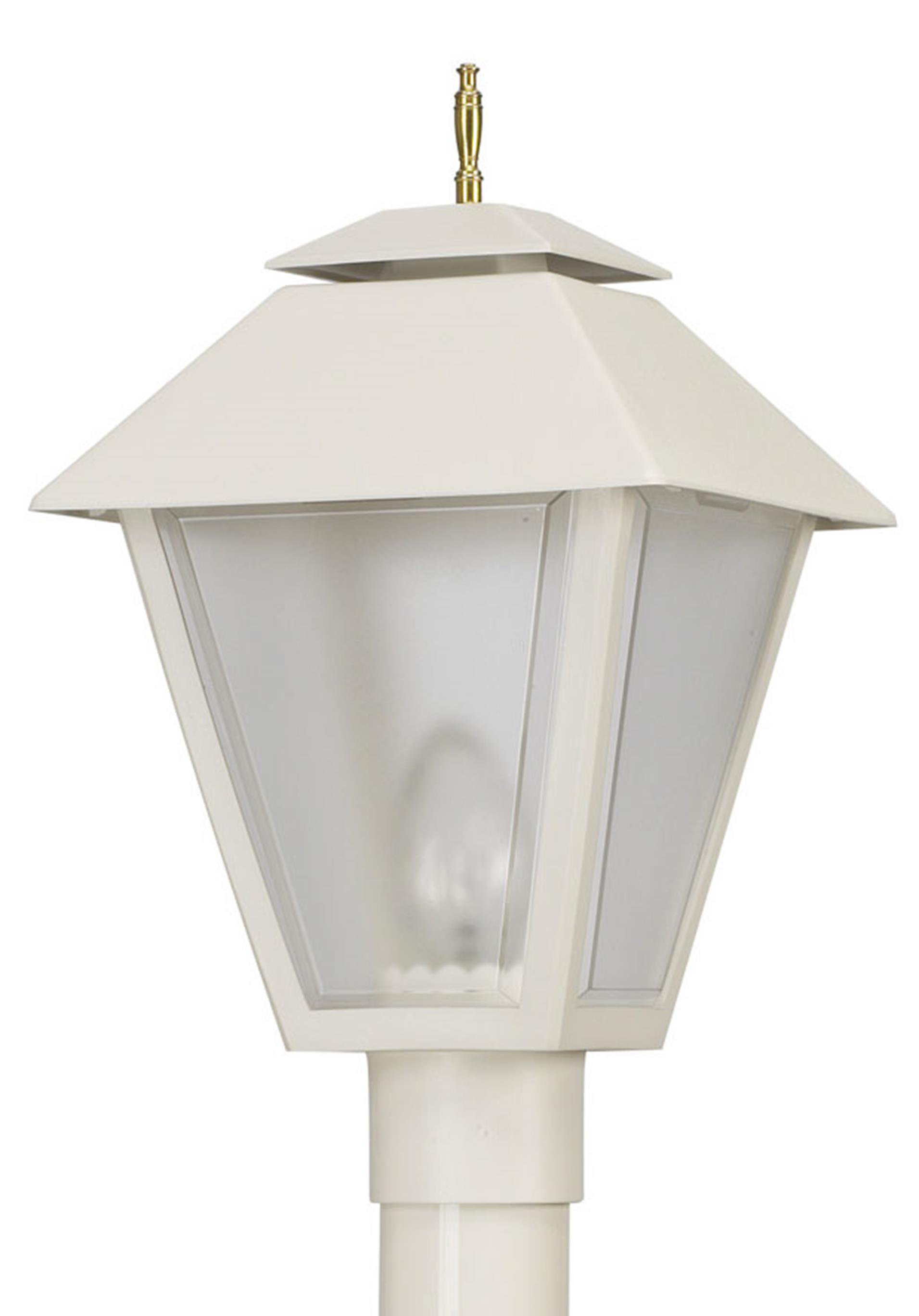 Solus Colonial Post Top Fixture with Frosted Beveled Lens 3000K | Wayfair