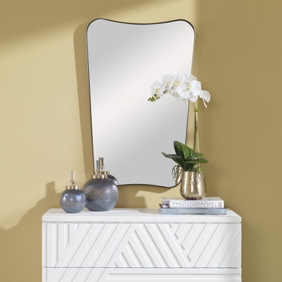Joss & Main Capra Metal Wavy Wall Mirror & Reviews | Wayfair