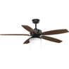 Red Barrel Studio® 52" Segars 5 - Blade Standard Ceiling Fan with Light ...