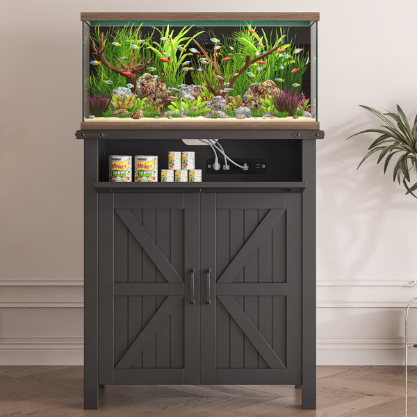 Tucker Murphy Pet™ 20 Gallon Aquarium Stand With Charging Station ...