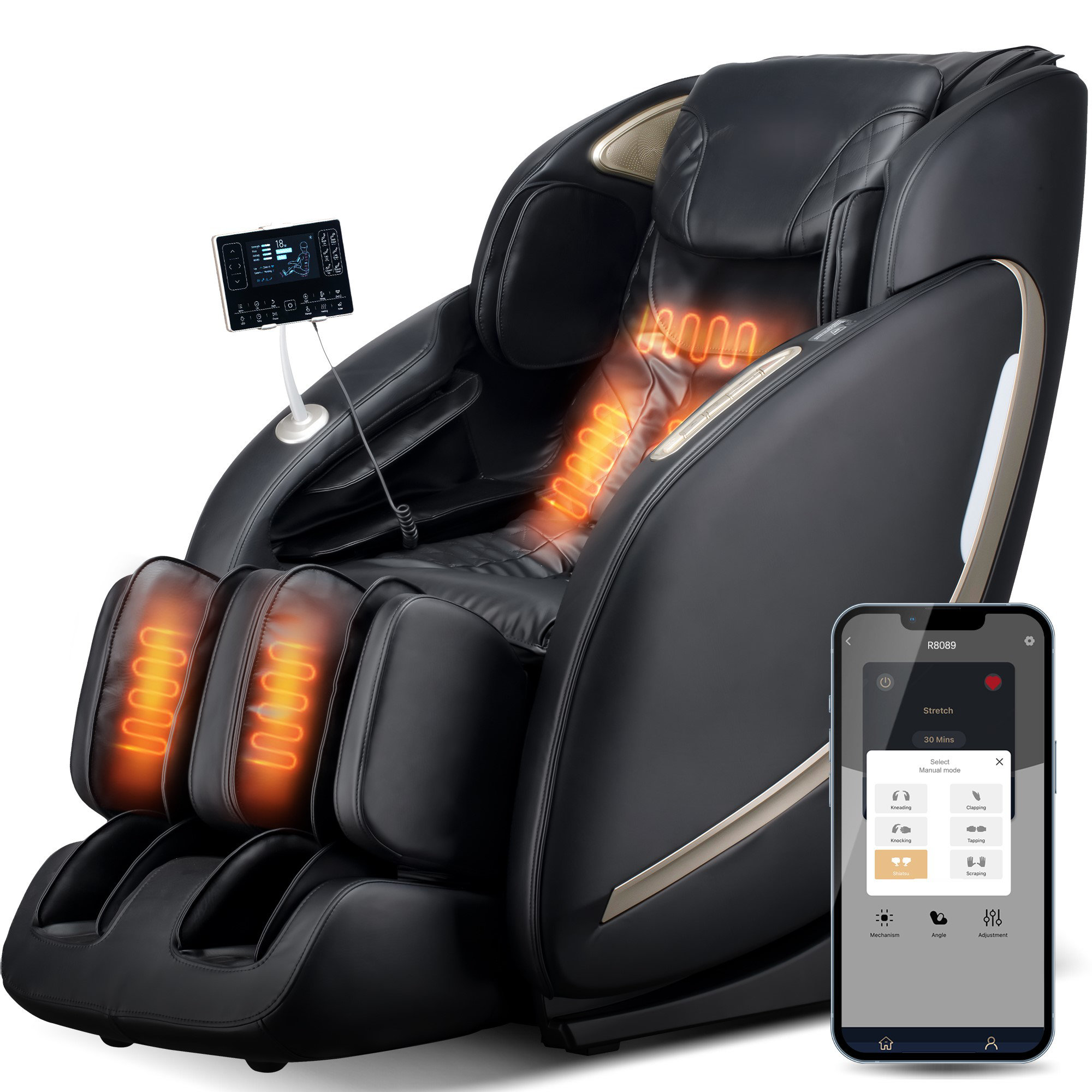 Inbox Zero Full Body Zero Gravity Massage Chair with With Auto Leg ...