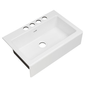 American Standard Delancey 33.17'' L Farmhouse / Apron Single Bowl Cast ...