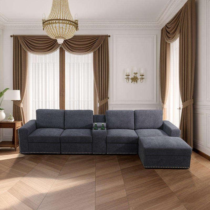 Ebern Designs Pacifa Upholstered Sectional | Wayfair