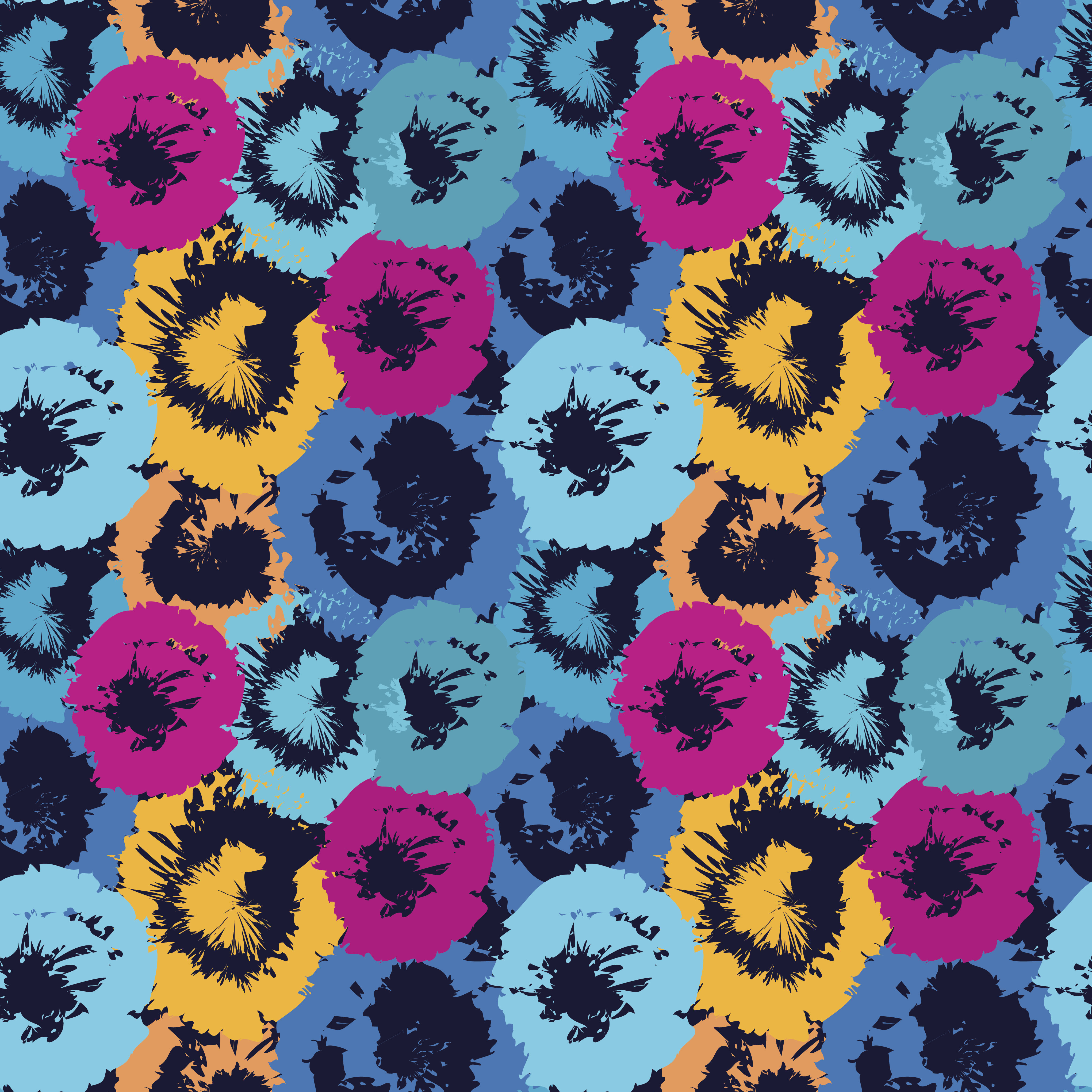 Wrought Studio™ Leodhas Flowers Pattern by Nataleana | Wayfair