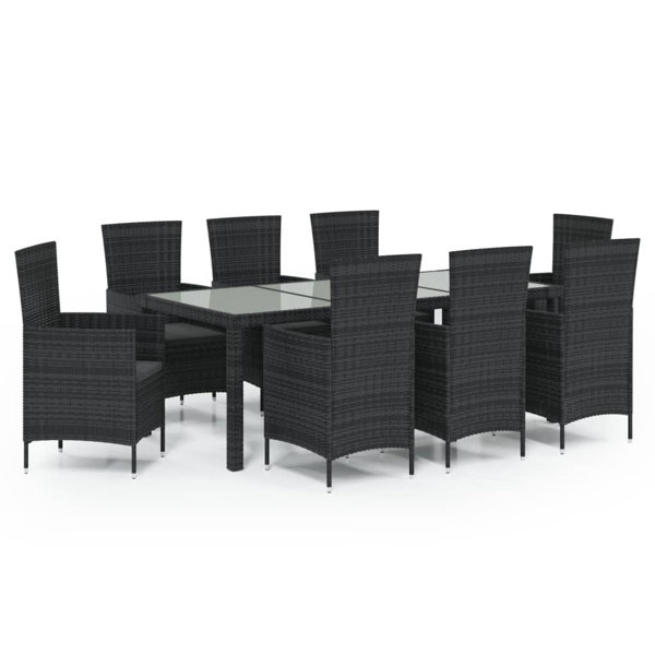 Rosalind Wheeler Crishaun Rectangular 8 - Person 190cm Long Dining Set ...
