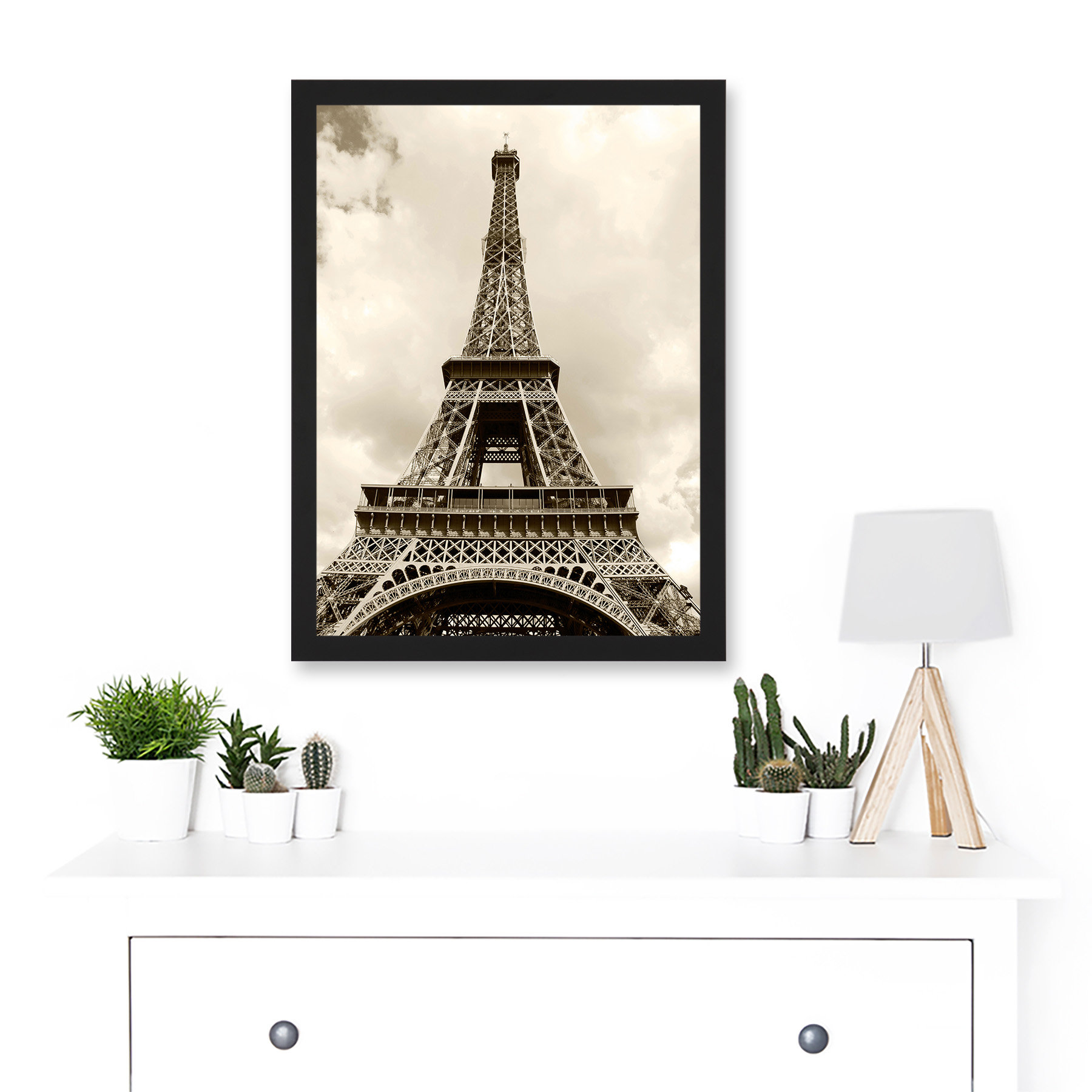 17 Stories Vintage Photo Landmark Eiffel Tower Sepia Paris France ...