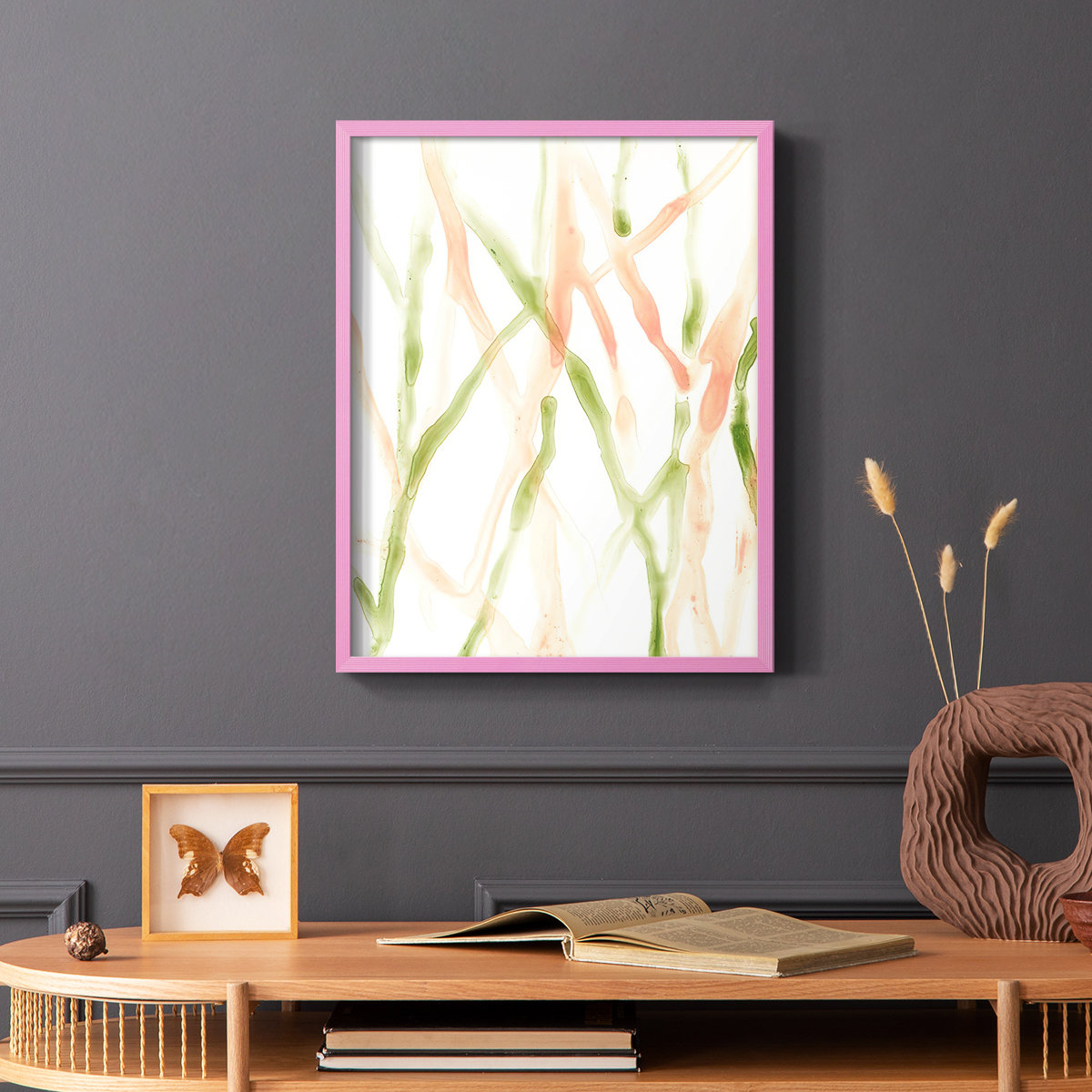 Wrought Studio™ Runnel XIII Framed Print - Solid Wood | Wayfair