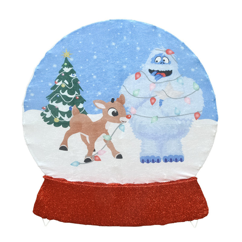 The Holiday Aisle® Snowglobe Santa/Misfits/Rudolph Lighted Display ...