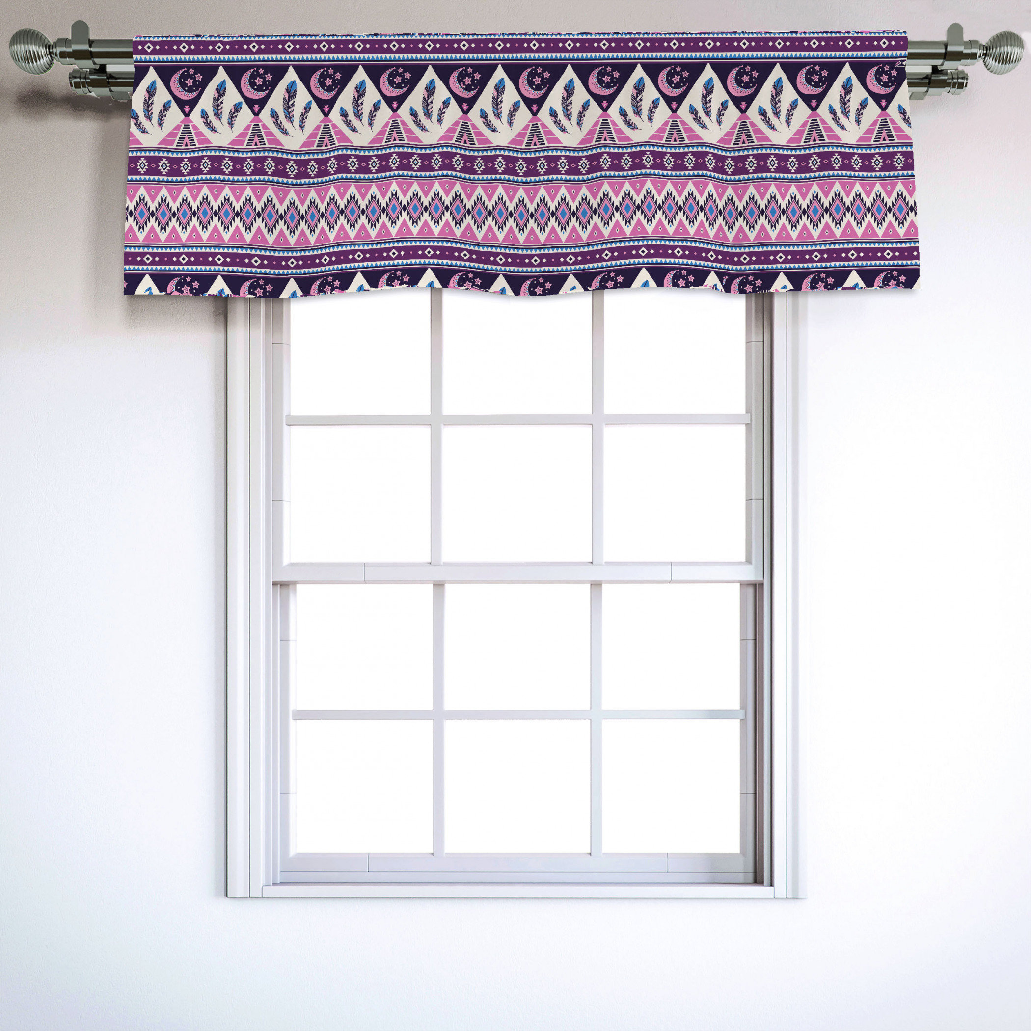 East Urban Home Aztec 54" Window Valance | Wayfair