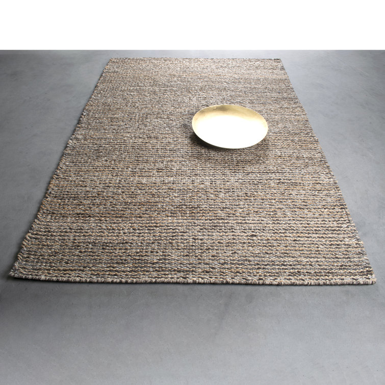 August Grove Sappington Abstract Hand Woven Grey/Brown Area Rug ...