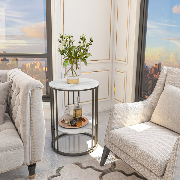 Metro Lane Alkis Side Table with Storage & Reviews | Wayfair.co.uk