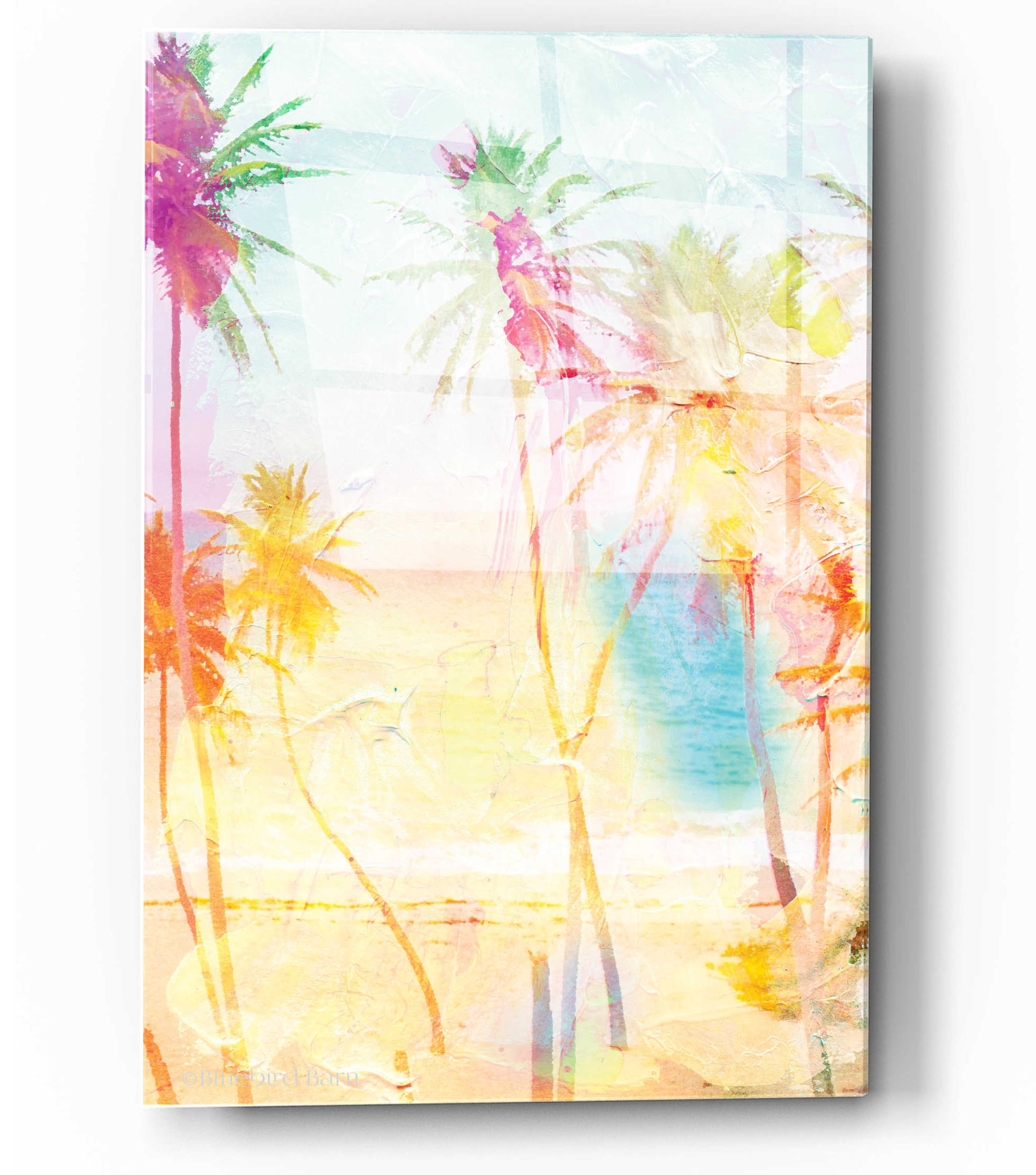 Winston Porter Bright Summer Palms by Bluebird Barn - Unframed Painting ...