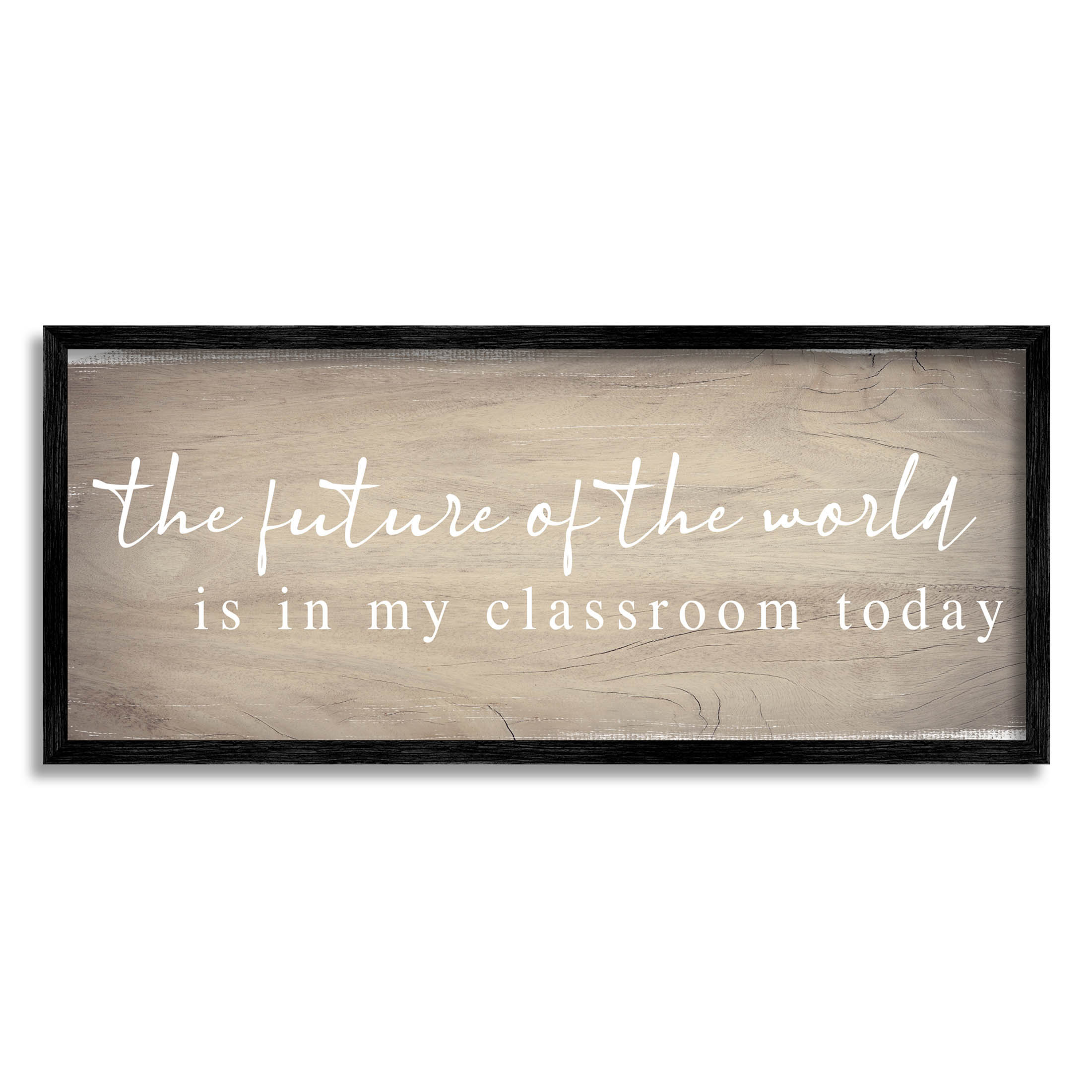 Stupell Industries Rustic Classroom Teacher Quote Giclee Texturized ...