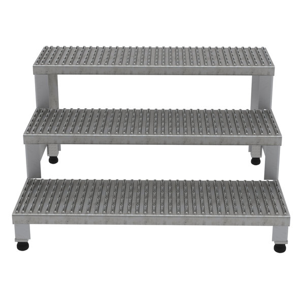 Vestil 3 - Step Steel Step Stool | Wayfair